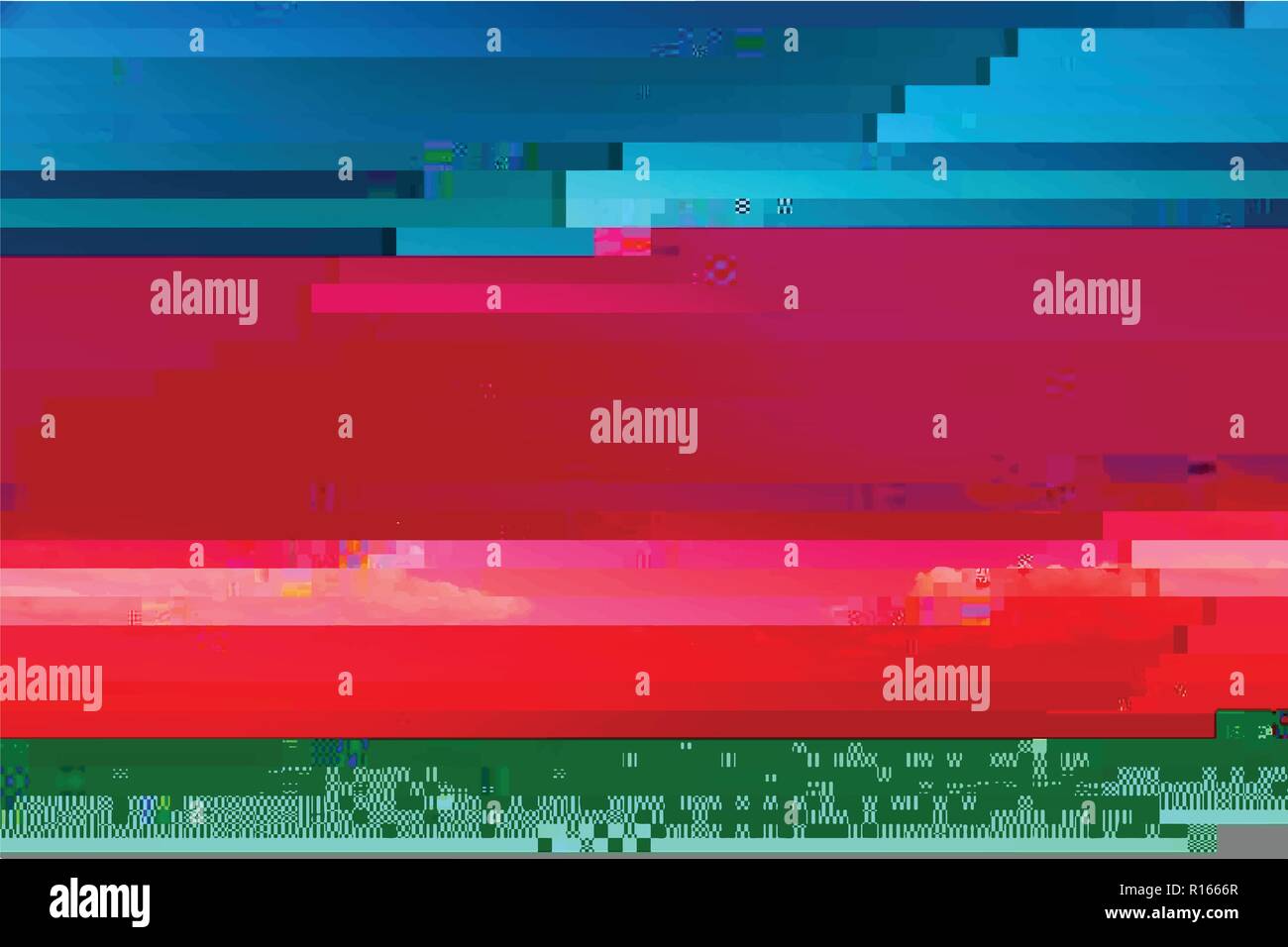 Abstract fantastic glitched background, vector geometric pattern. EPS10 ...