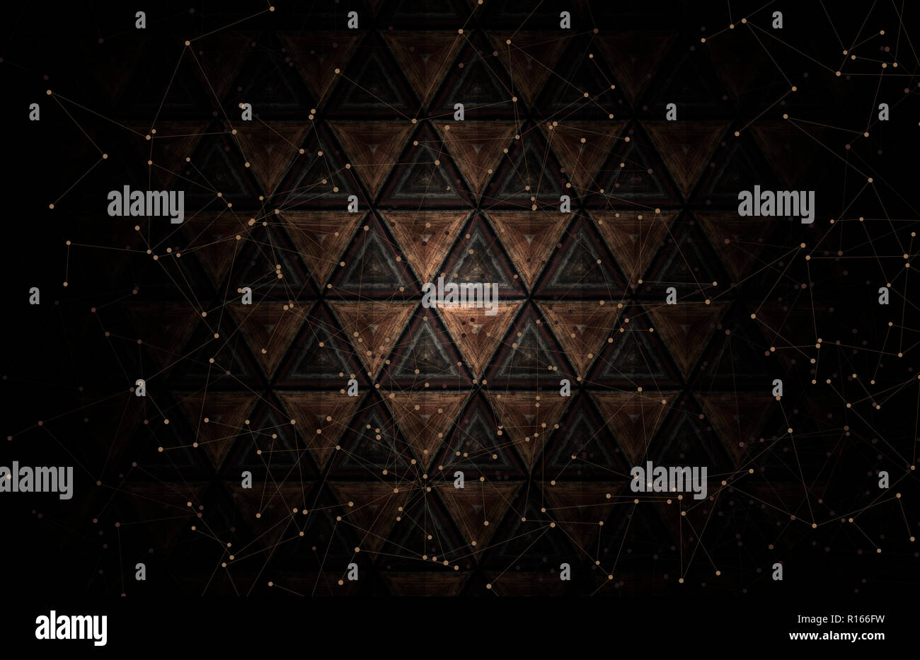 Abstract geometry surfaces, lines and points background Stock Photo - Alamy