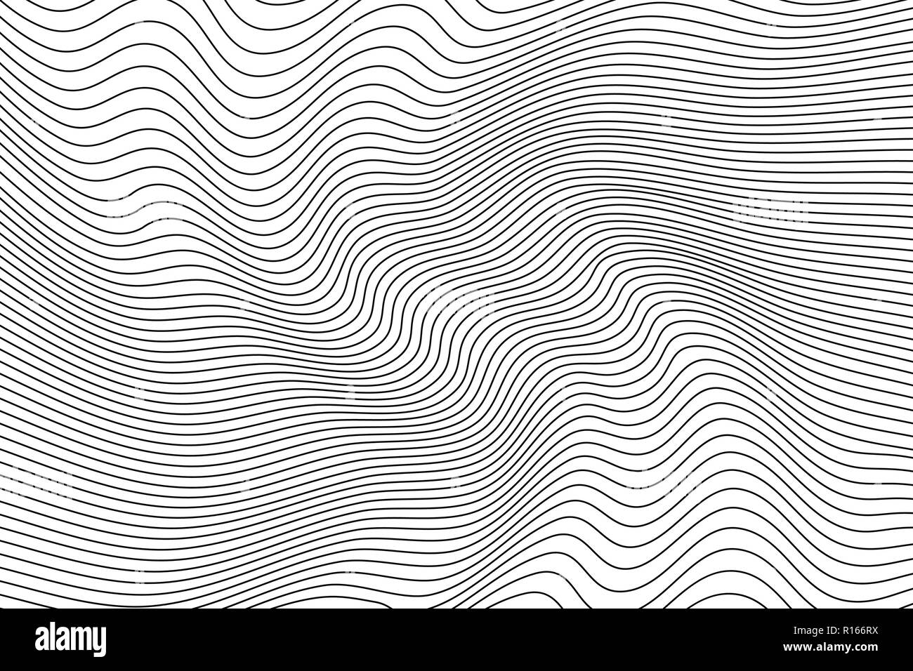 Abstract wavy artistic template. Wave Stripe Background - simple ...