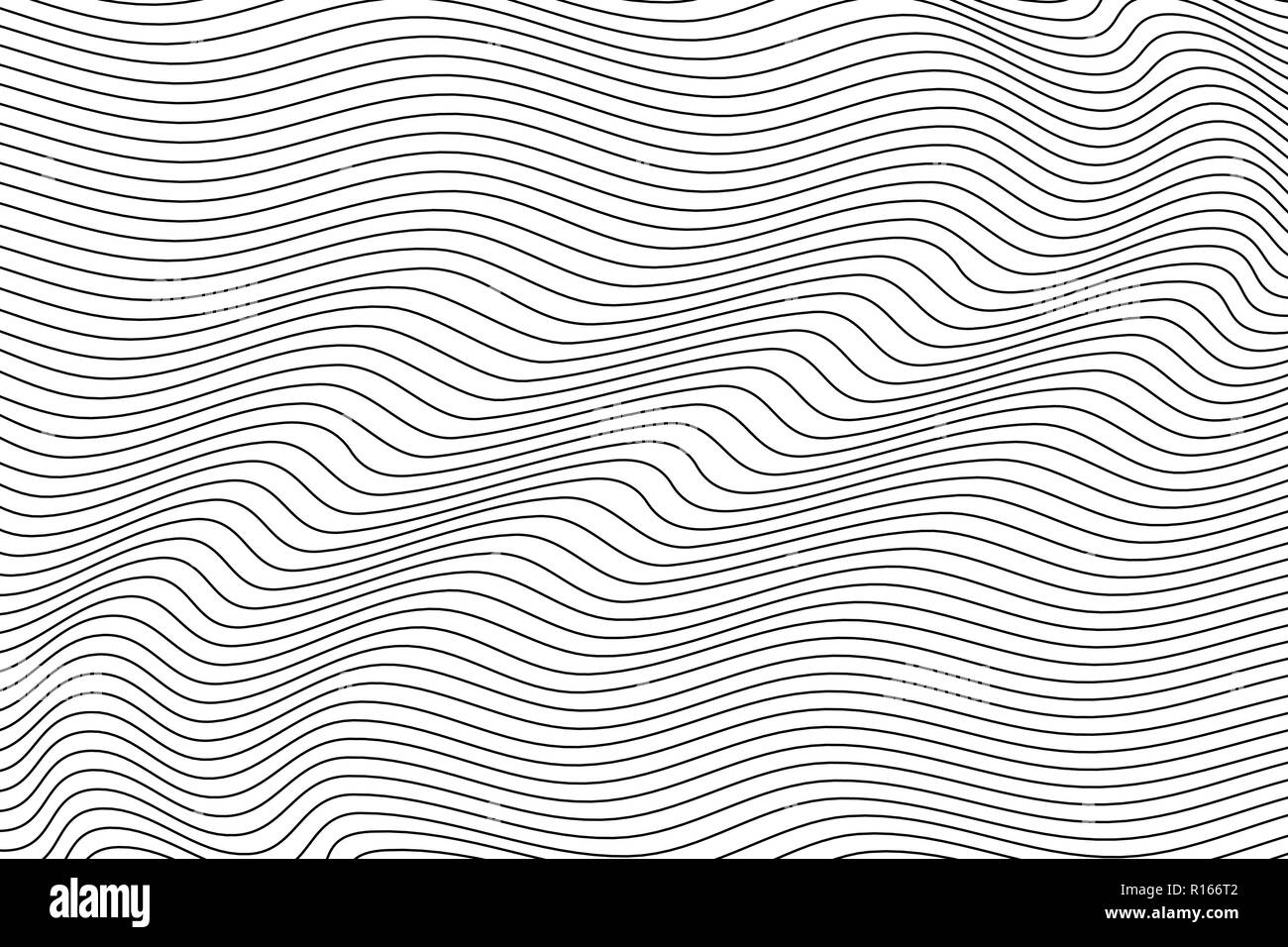 Wave Stripe Background - simple texture for your design. Abstract wavy ...