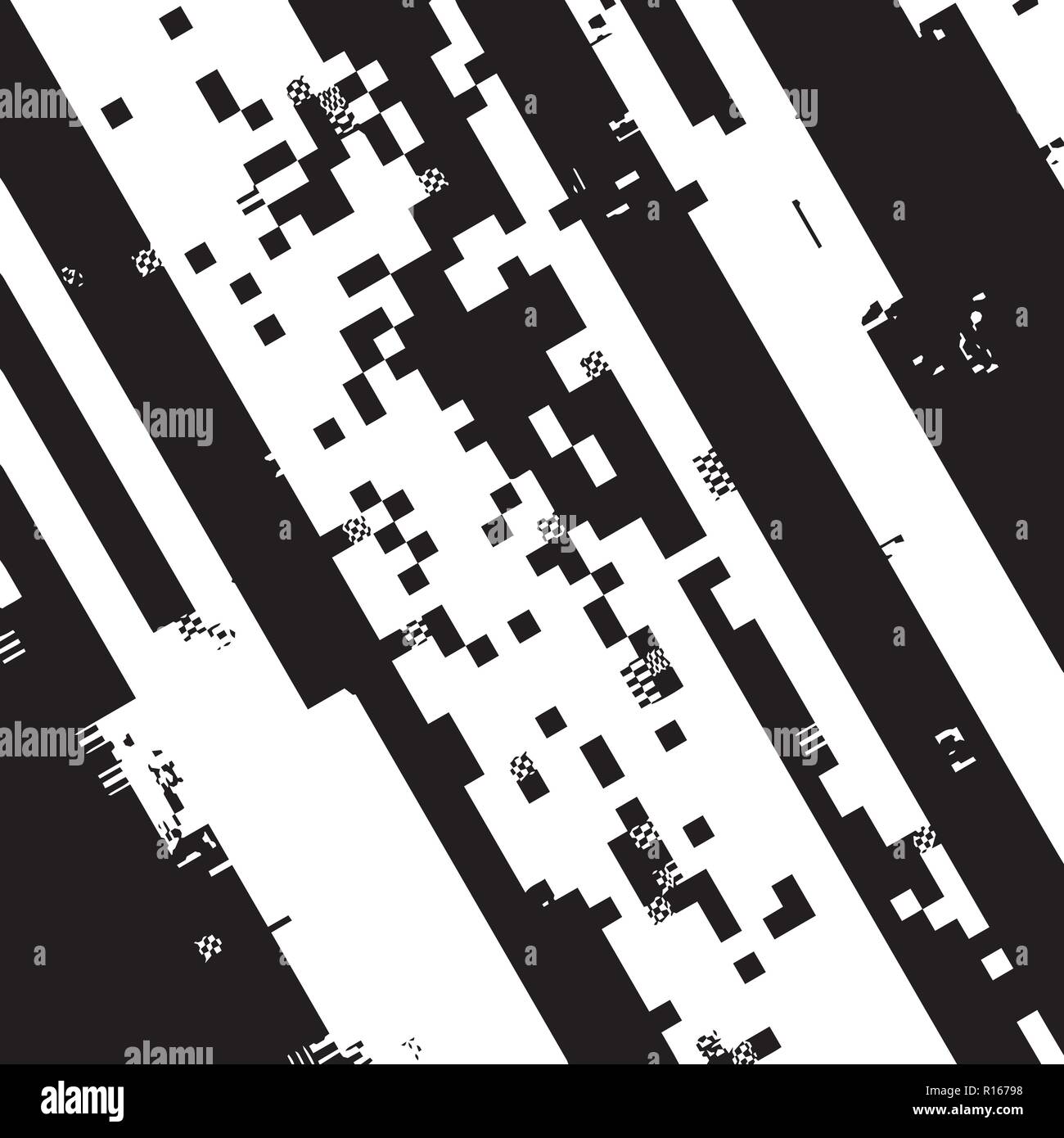 Distress pixelated digital error background. Glitch Grunge Overlay ...