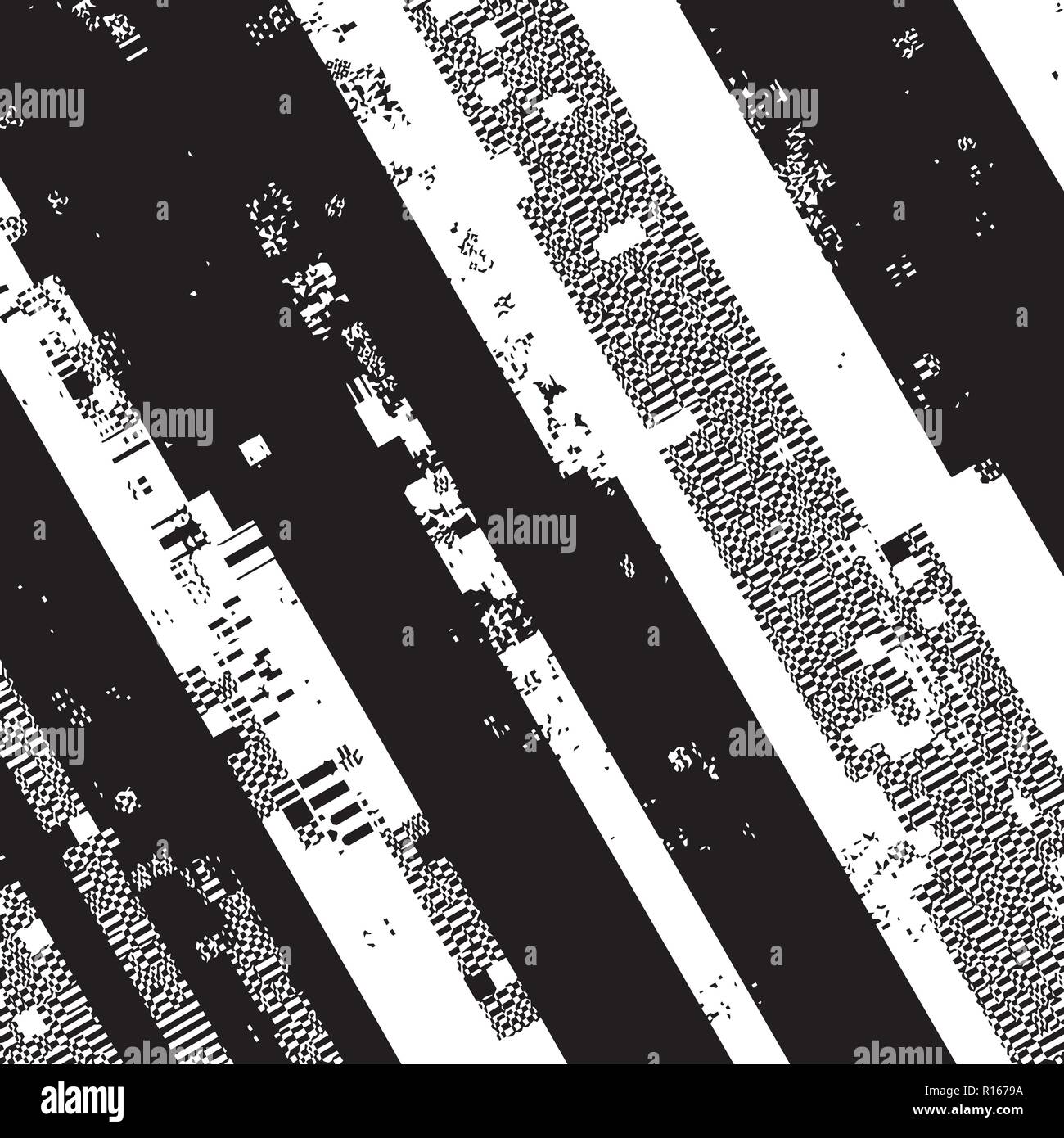 Distress pixelated digital error background. Glitch Grunge Overlay ...