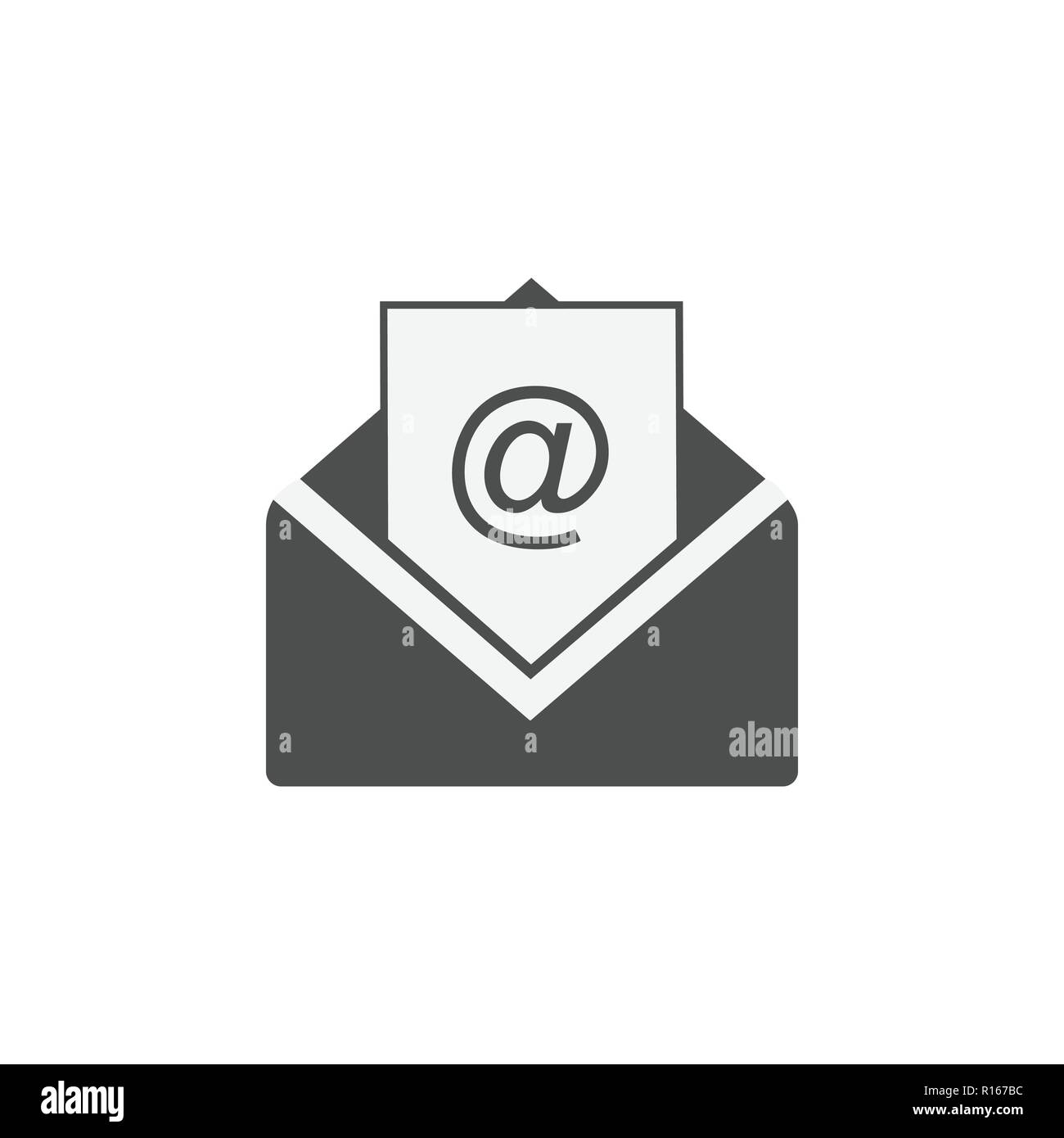 Letter icon, email sign. Vector illustration. Flat design. Message icon ...