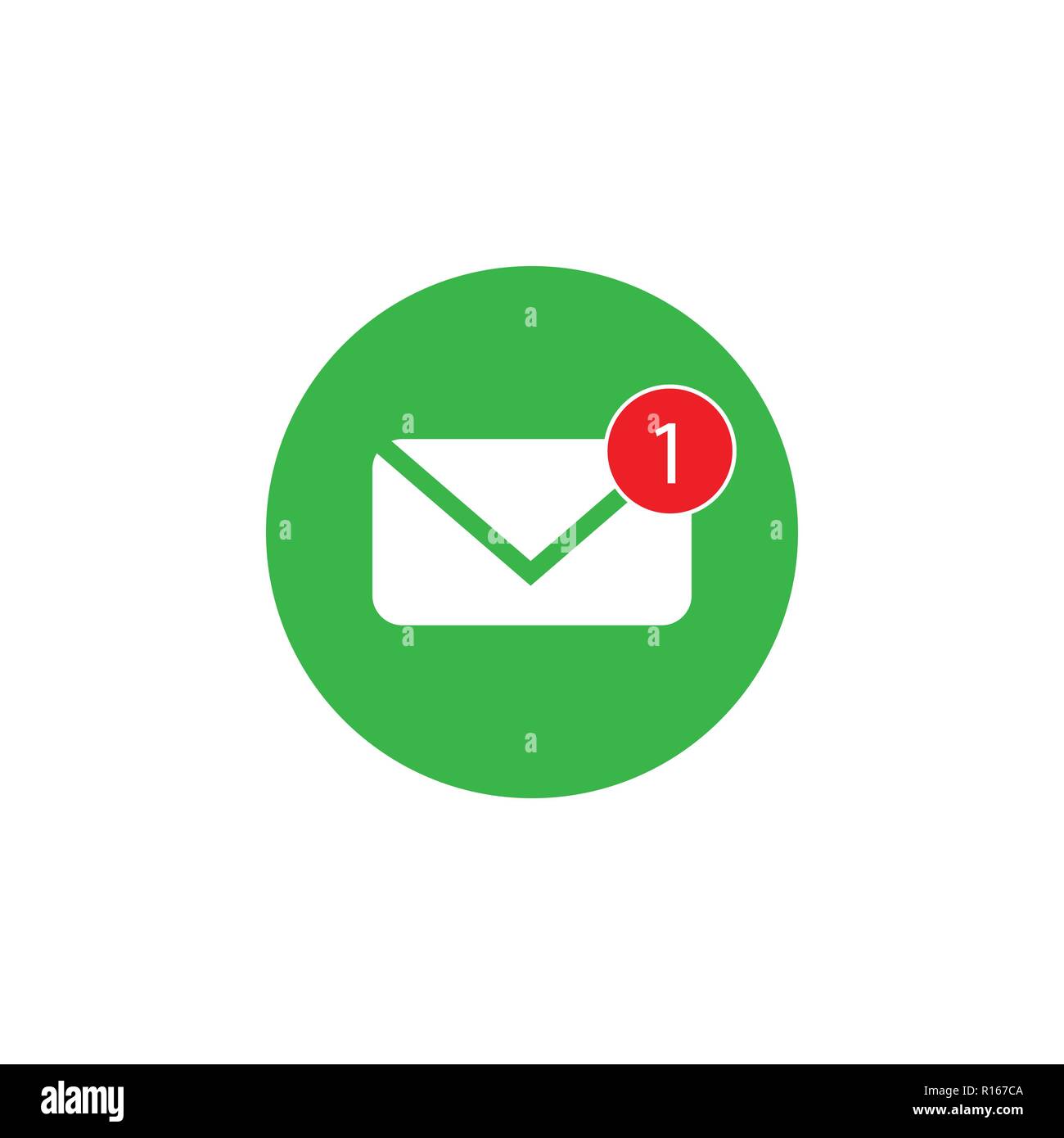New incoming message icon, message sign. Mail, email. Vector ...