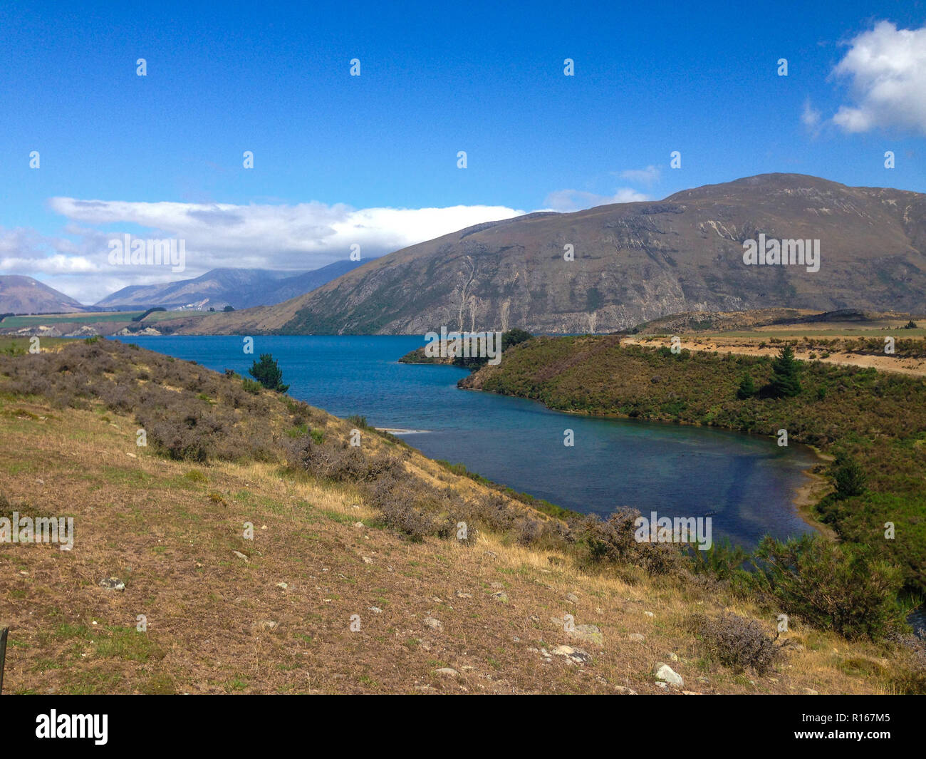 Lake Coleridge in Canterbury on the South Island of New Zealand Stock ...