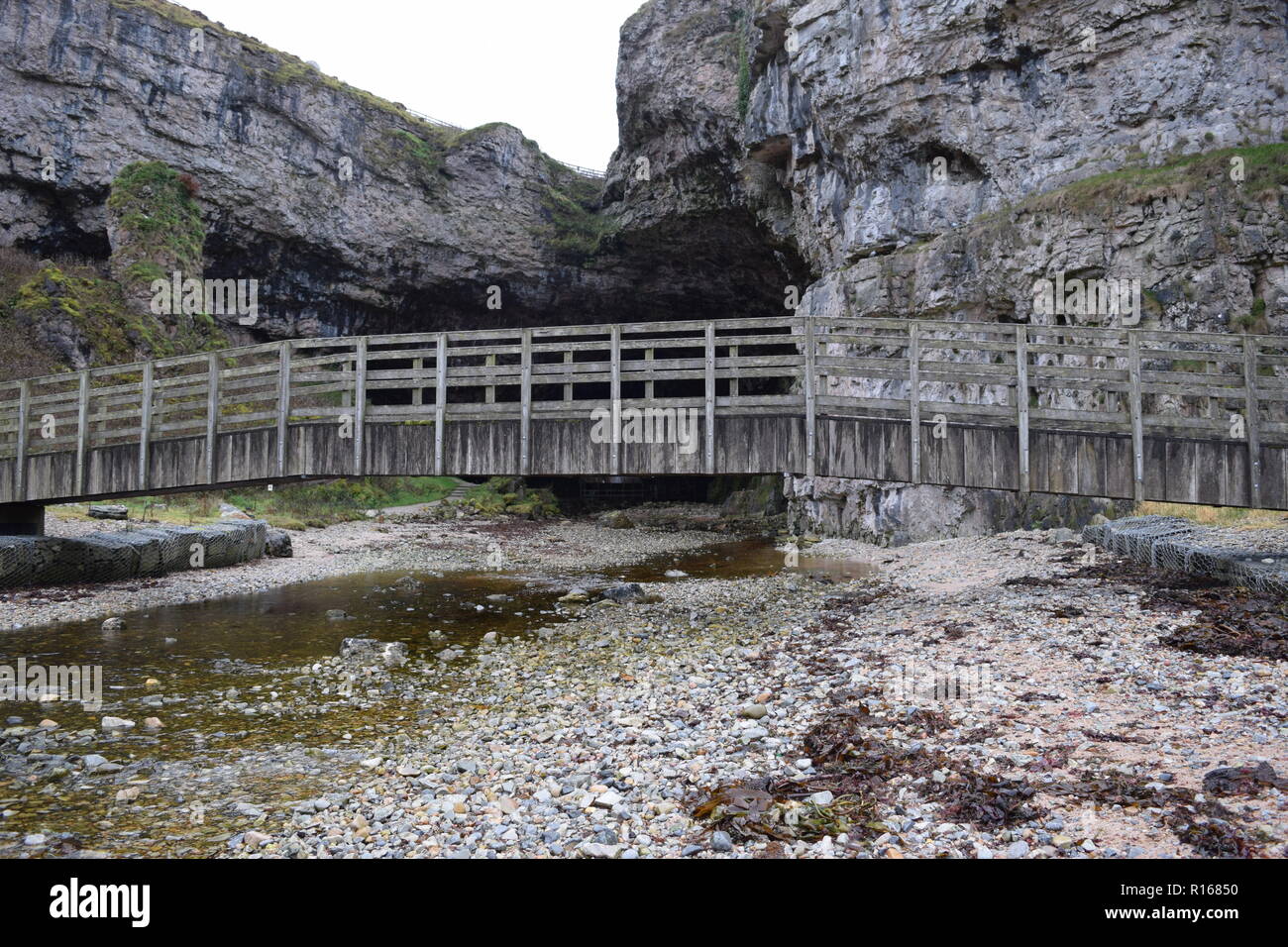 caves smoo cave durness Scotland beaches Stock Photo - Alamy