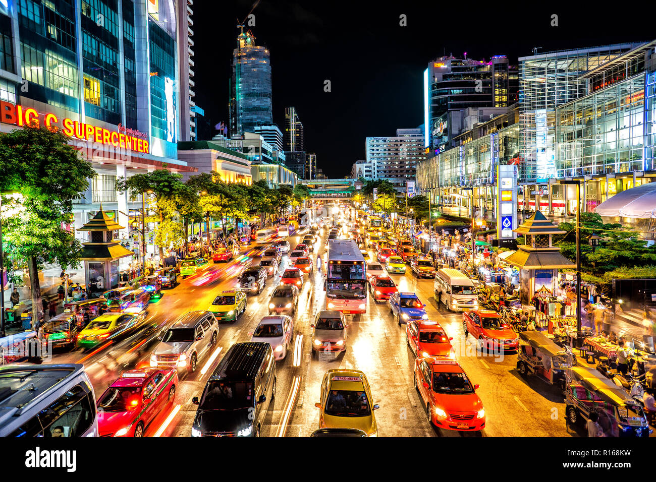 Crowded Street With Cars