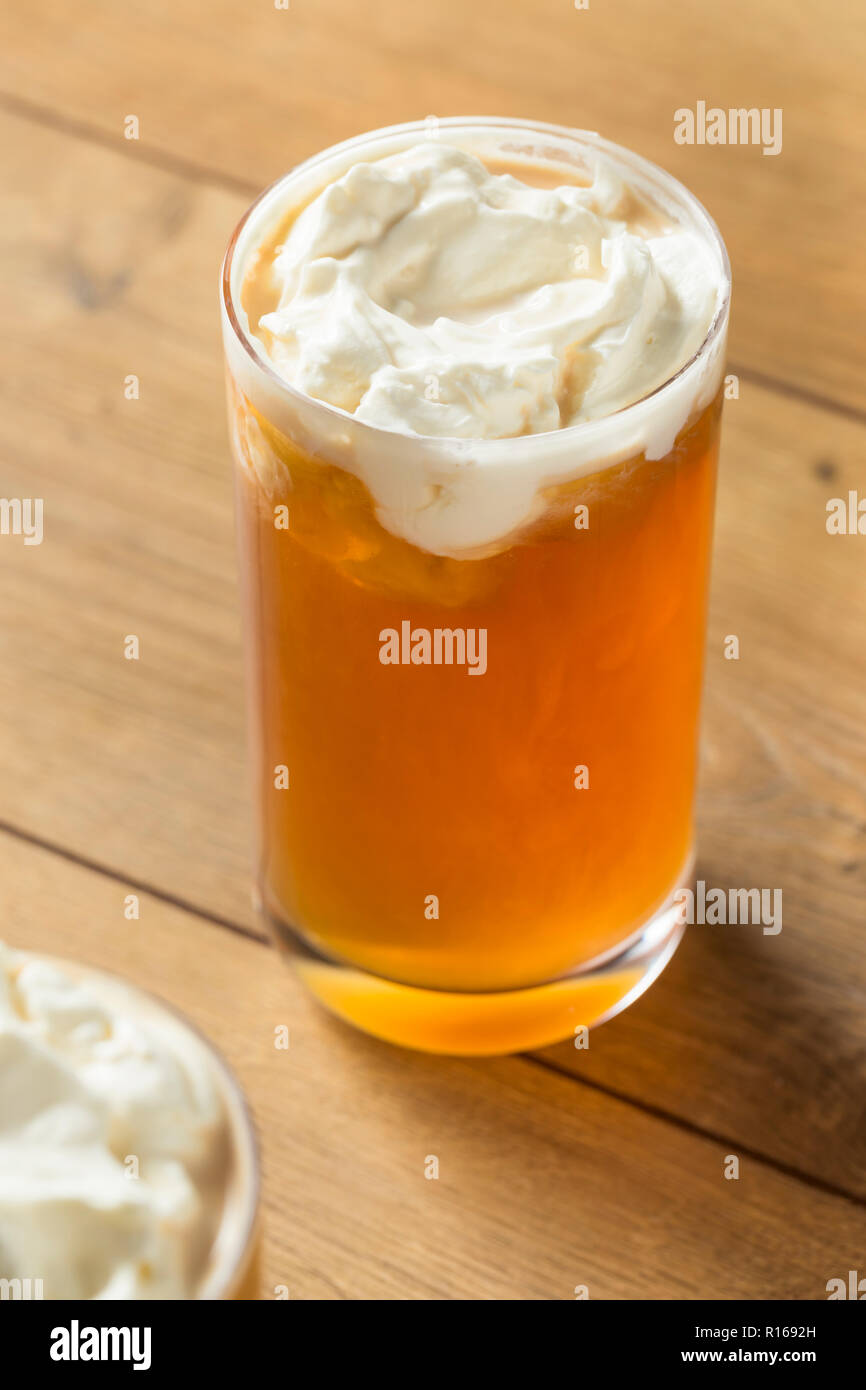 Sweet Homemade Asian Cheese Tea with Cream Stock Photo - Alamy