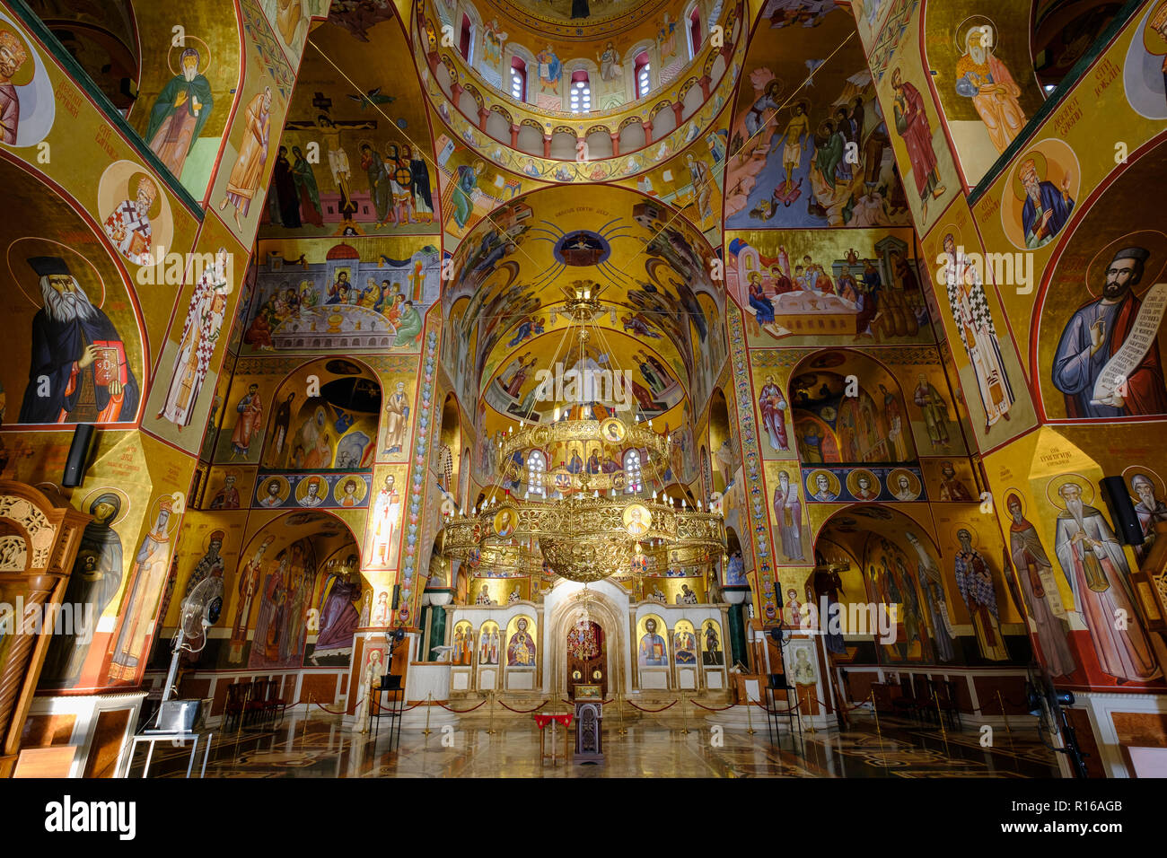 Interior, Serbian Orthodox Resurrection Cathedral, Saborni Hram ...