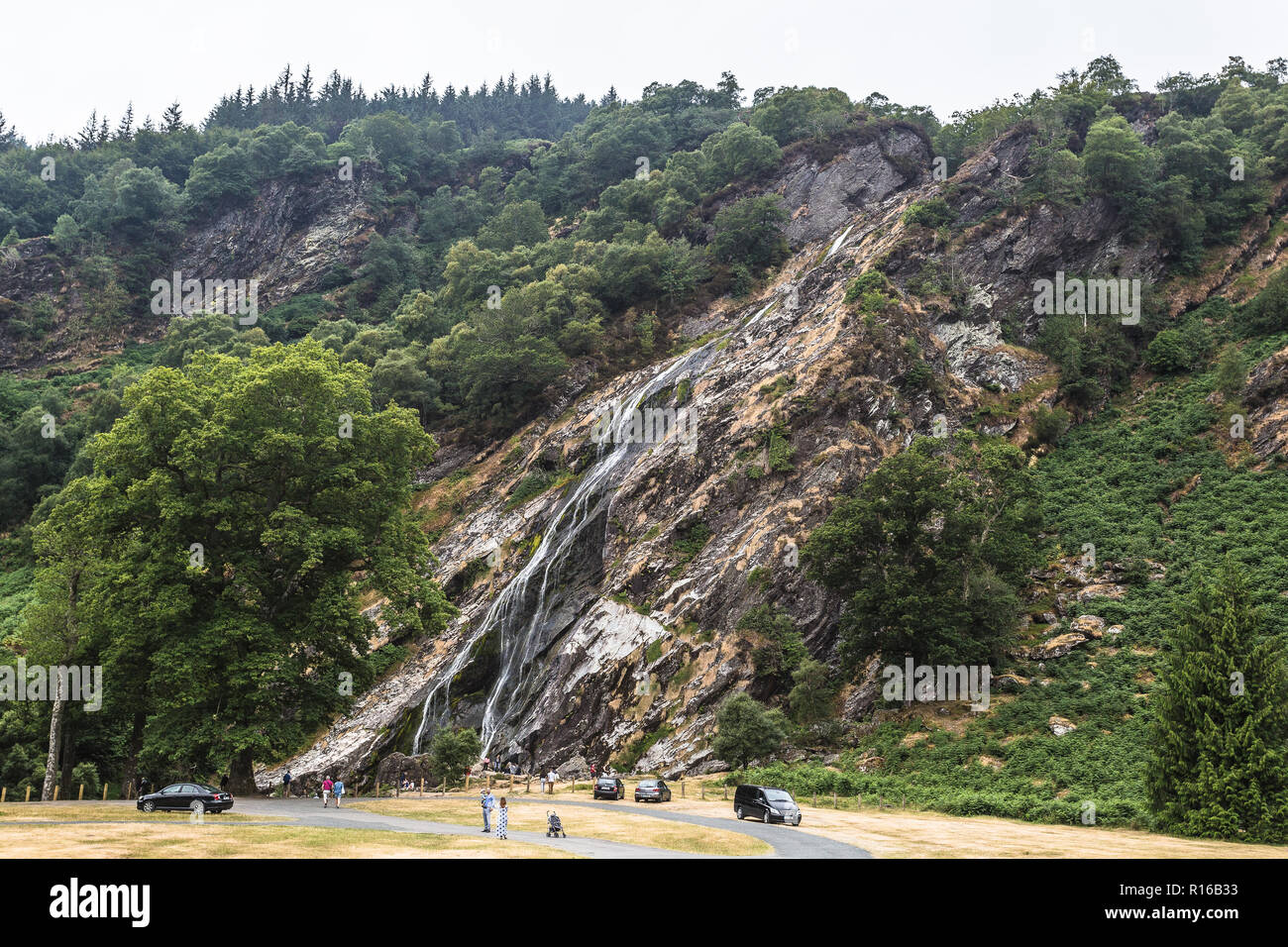 Ireland Wicklow Powerscourt Waterfall Stock Photo - Alamy