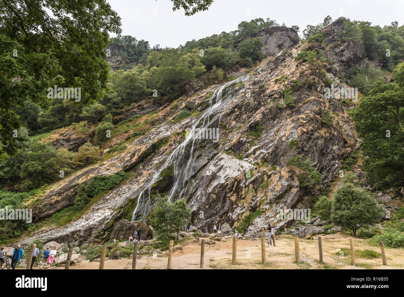 Ireland Wicklow Powerscourt Waterfall Stock Photo - Alamy