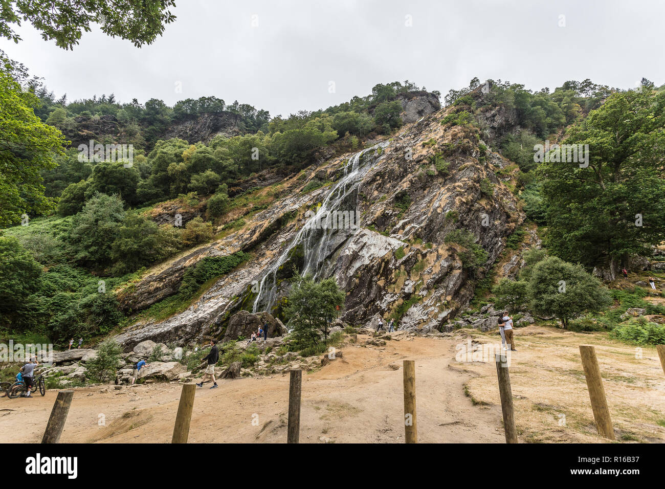 Ireland Wicklow Powerscourt Waterfall Stock Photo - Alamy