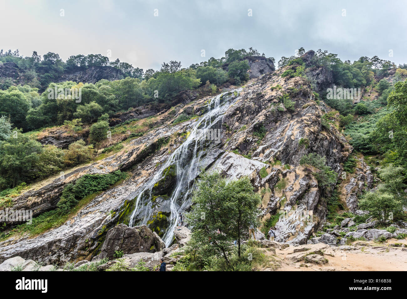 Ireland Wicklow Powerscourt Waterfall Stock Photo - Alamy