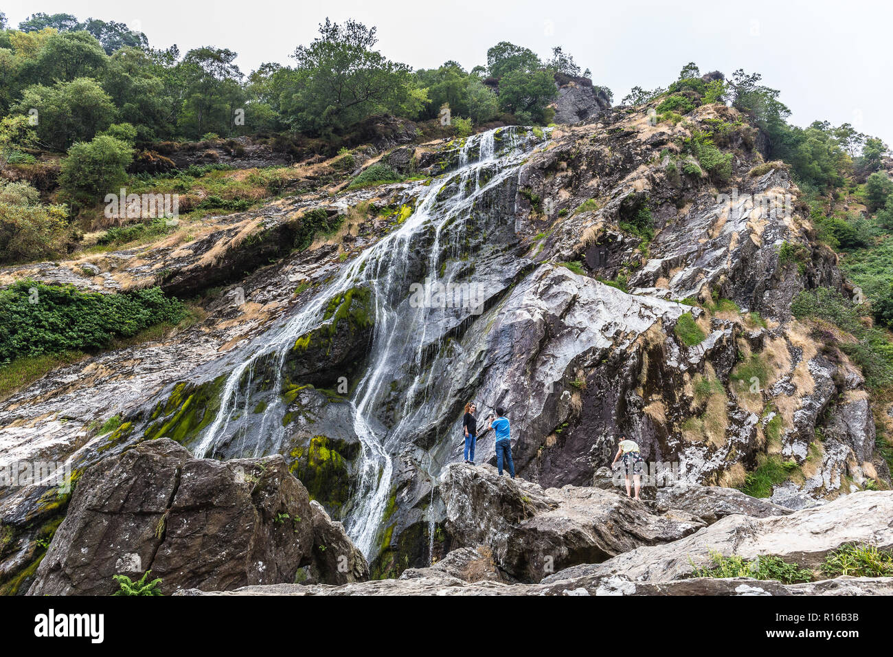 Ireland Wicklow Powerscourt Waterfall Stock Photo - Alamy