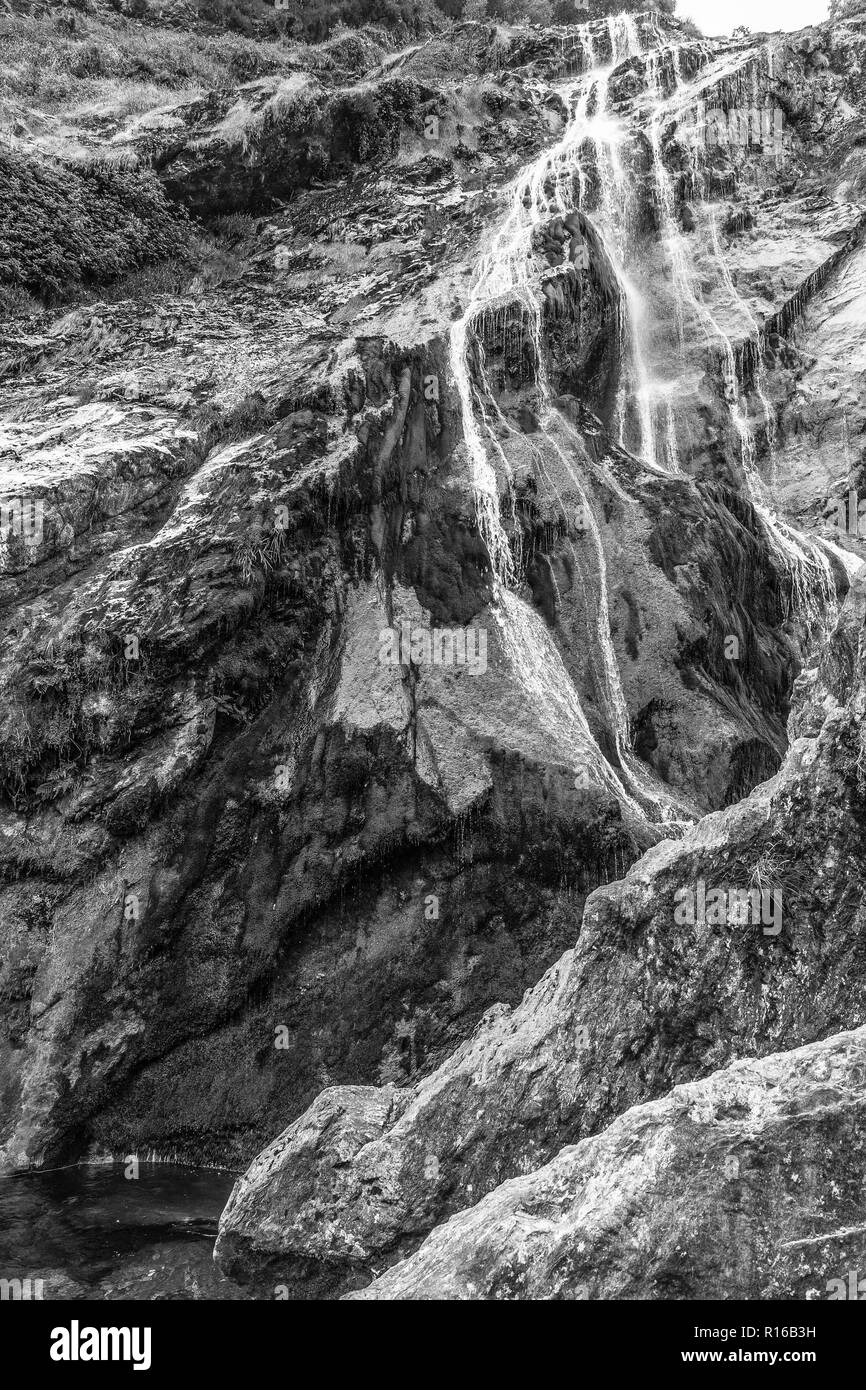 Ireland Wicklow Powerscourt Waterfall Stock Photo - Alamy