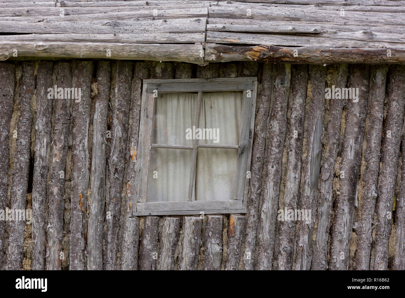 CAPE RANDOM, NEWFOUNDLAND, CANADA - Cabin window, Random Passage movie ...