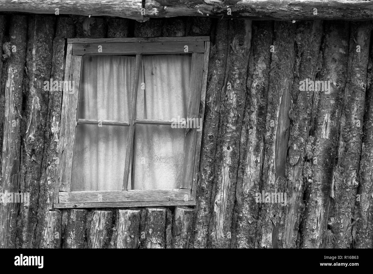CAPE RANDOM, NEWFOUNDLAND, CANADA - Cabin window, Random Passage movie ...