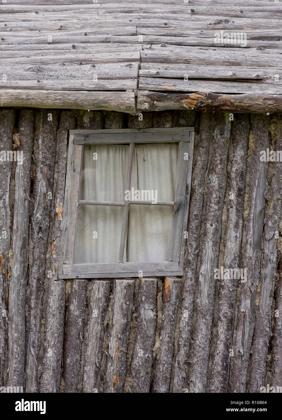 CAPE RANDOM, NEWFOUNDLAND, CANADA - Cabin window, Random Passage movie ...