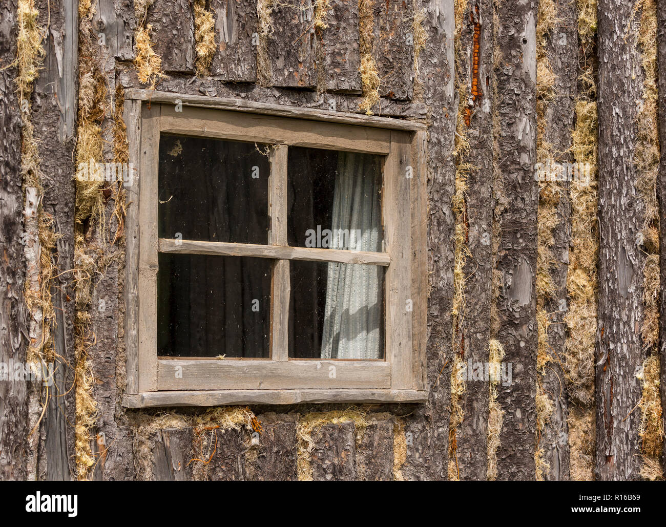 CAPE RANDOM, NEWFOUNDLAND, CANADA - Cabin window, Random Passage movie ...