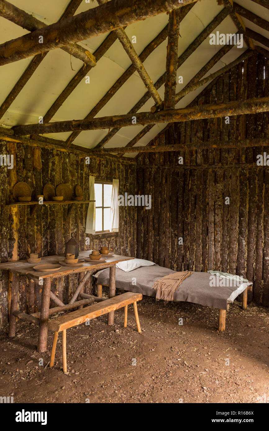 CAPE RANDOM, NEWFOUNDLAND, CANADA - Bedroom in cabin, Random Passage ...