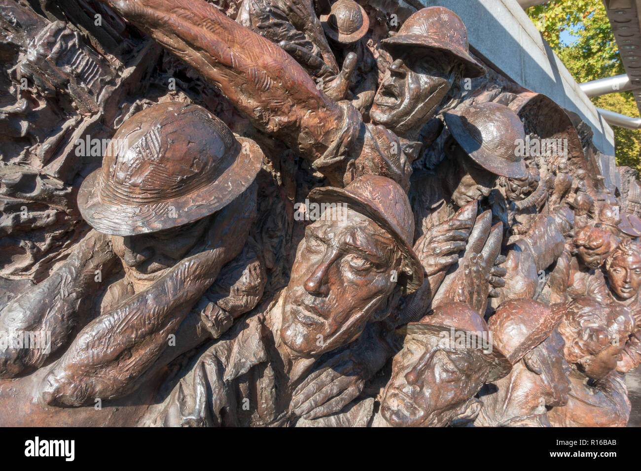 Battle of Britain Monument on Victoria Embankment, London Stock Photo ...