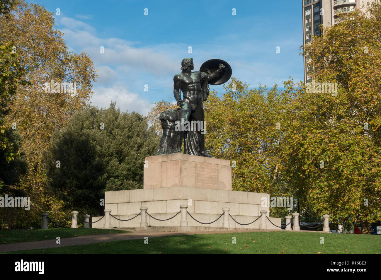 Wellington Monument in form of statue of Achilles, Hyde Park, London ...