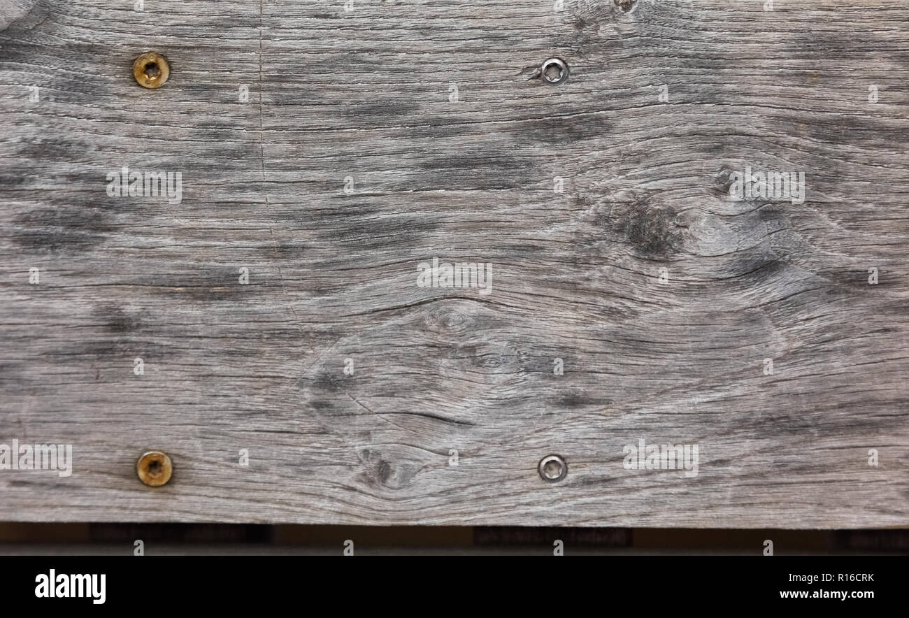 Old wood texture with the rusty screws Stock Photo - Alamy