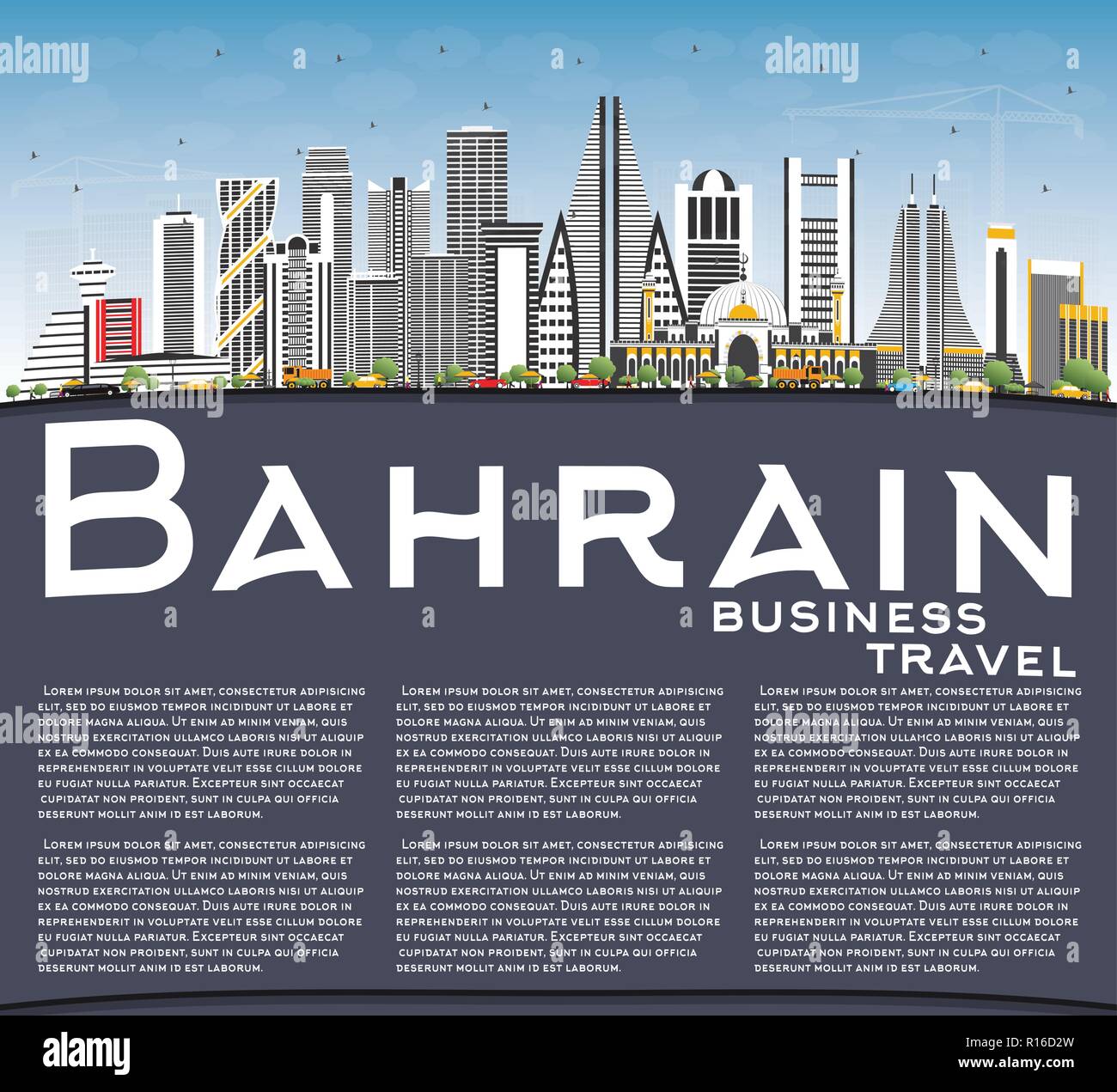 Bahrain architecture Stock Vector Images - Alamy