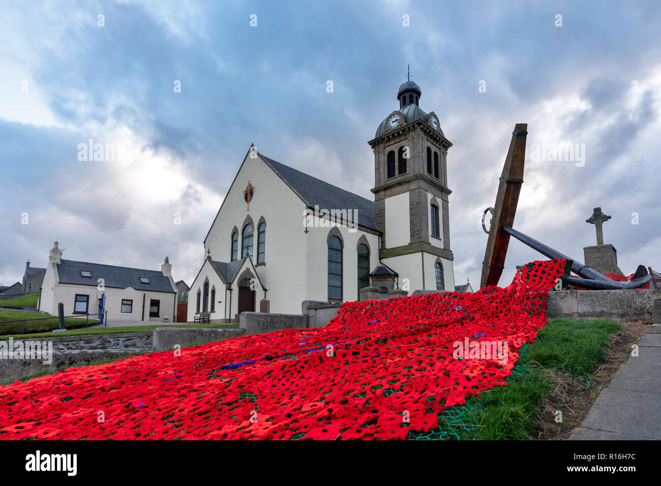 This is the Remembrance Poppy Display at Macduff Parish Church ...