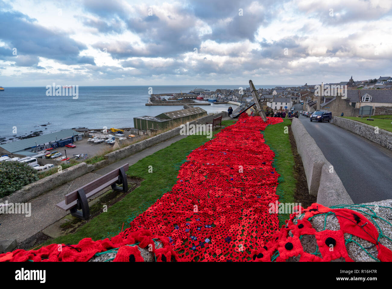 This is the Remembrance Poppy Display at Macduff Parish Church ...