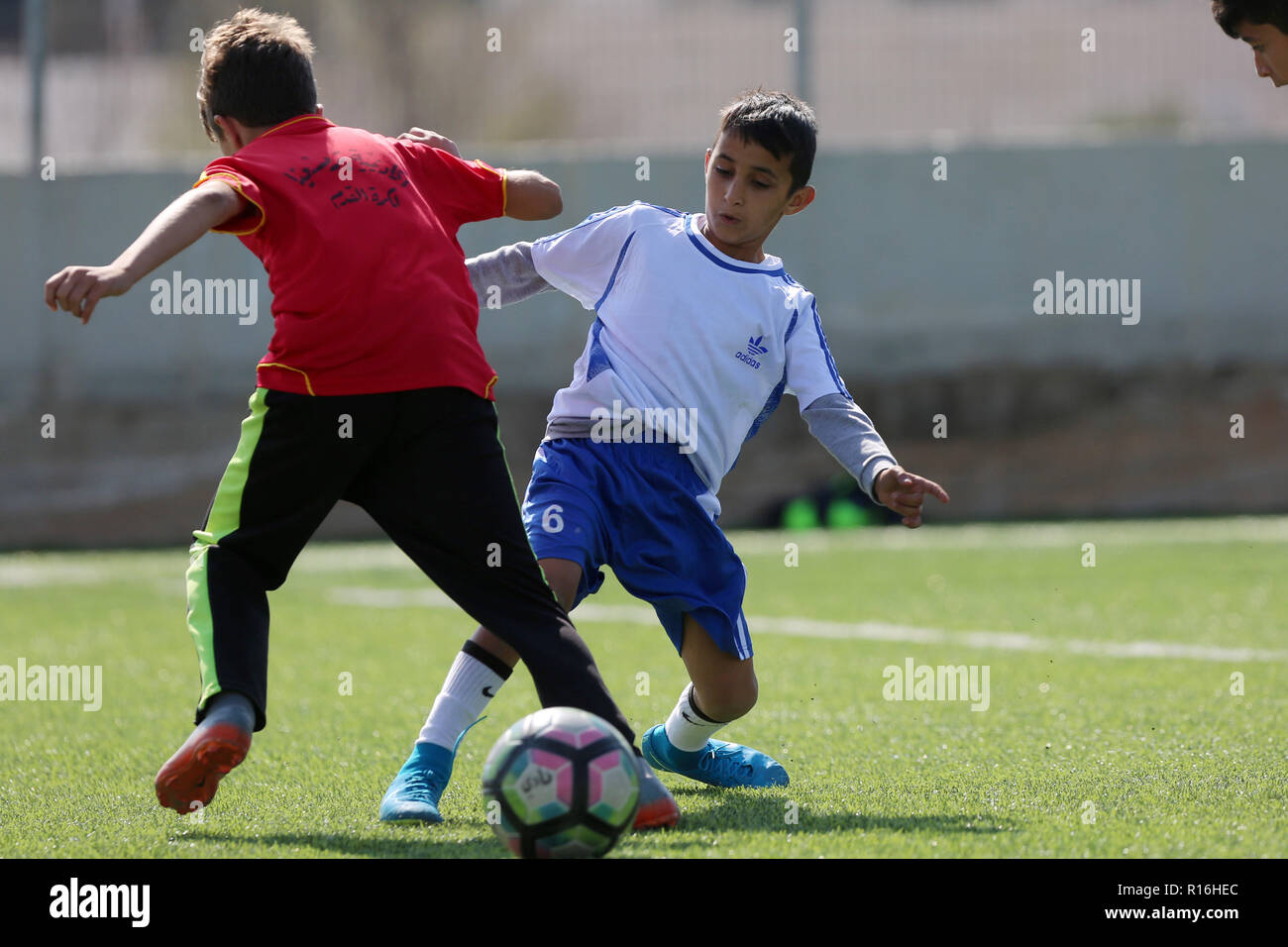 Ramallah, West Bank, Palestinian Territory. 9th Nov, 2018. Palestinian ...