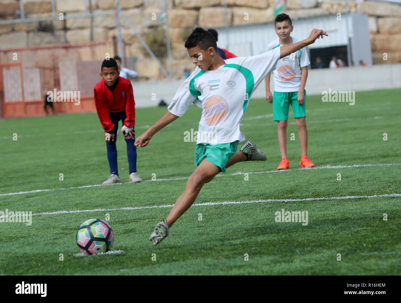 Ramallah, West Bank, Palestinian Territory. 9th Nov, 2018. Palestinian ...