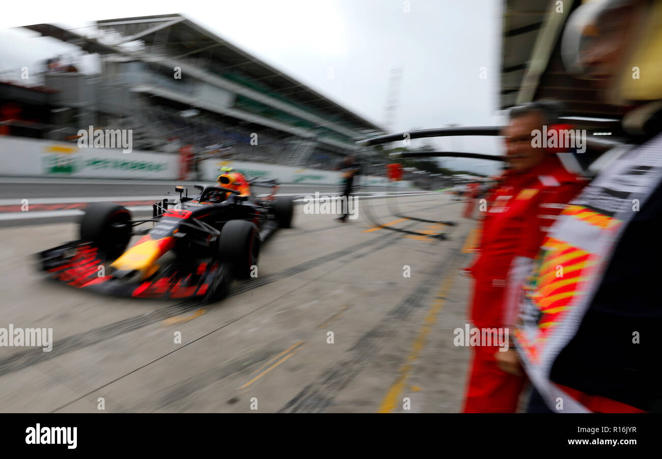 Sao Paulo, Brazil. 09th Nov, 2018. GRANDE PRÊMIO DO BRASIL DE F'RMULA 1 2018 - Max VERSTAPPEN ...