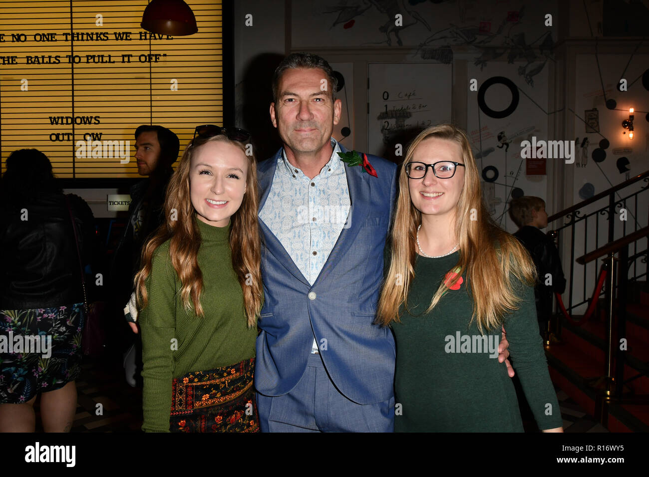 Jon Woodrow and his daughter arrivers at Eleven Film Premiere at ...