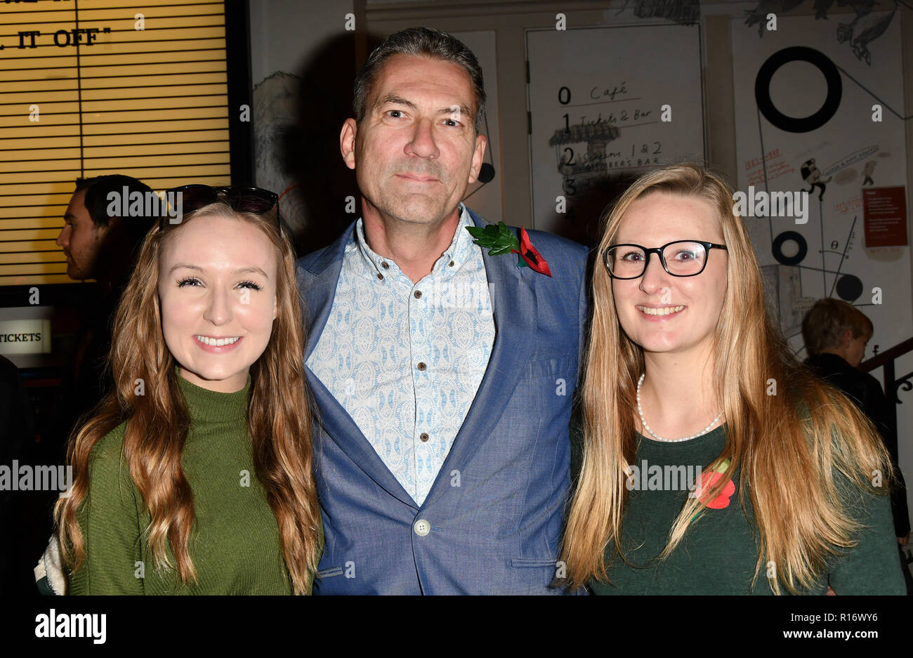 Jon Woodrow and his daughter arrivers at Eleven Film Premiere at ...