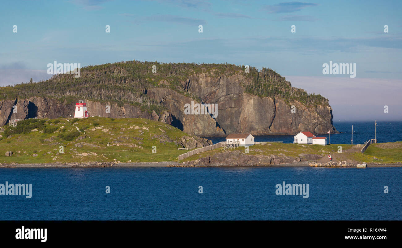 TRINITY, NEWFOUNDLAND, CANADA - Fort Point lighthouse in Trinity ...