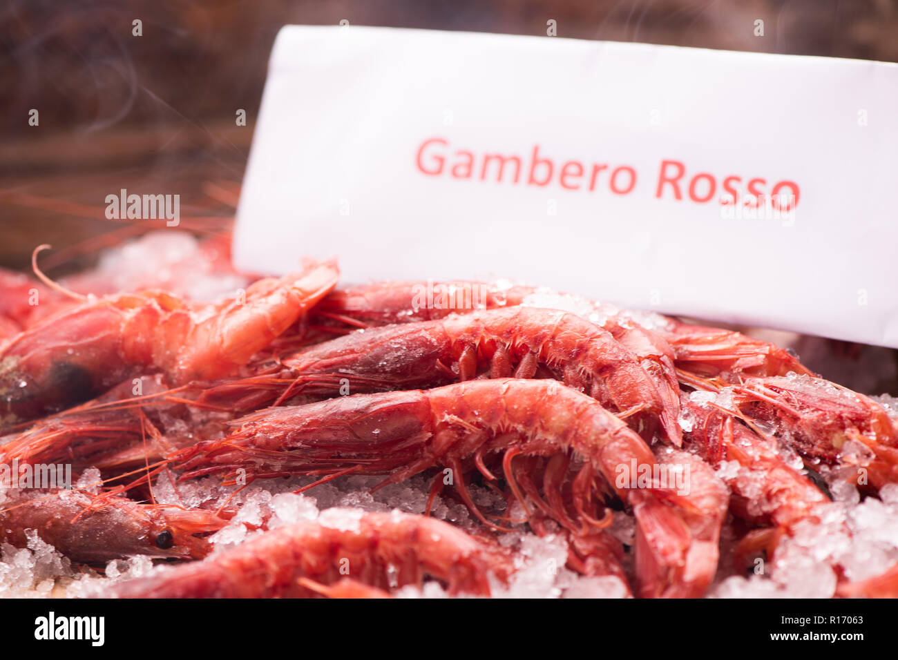 Red prawns from mediterranean sea Stock Photo - Alamy