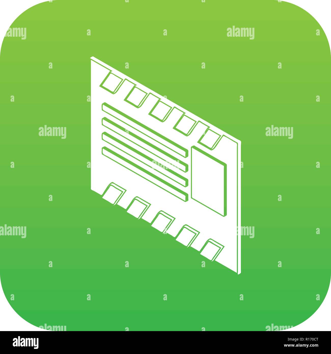 Postal envelope icon green vector Stock Vector Image & Art - Alamy