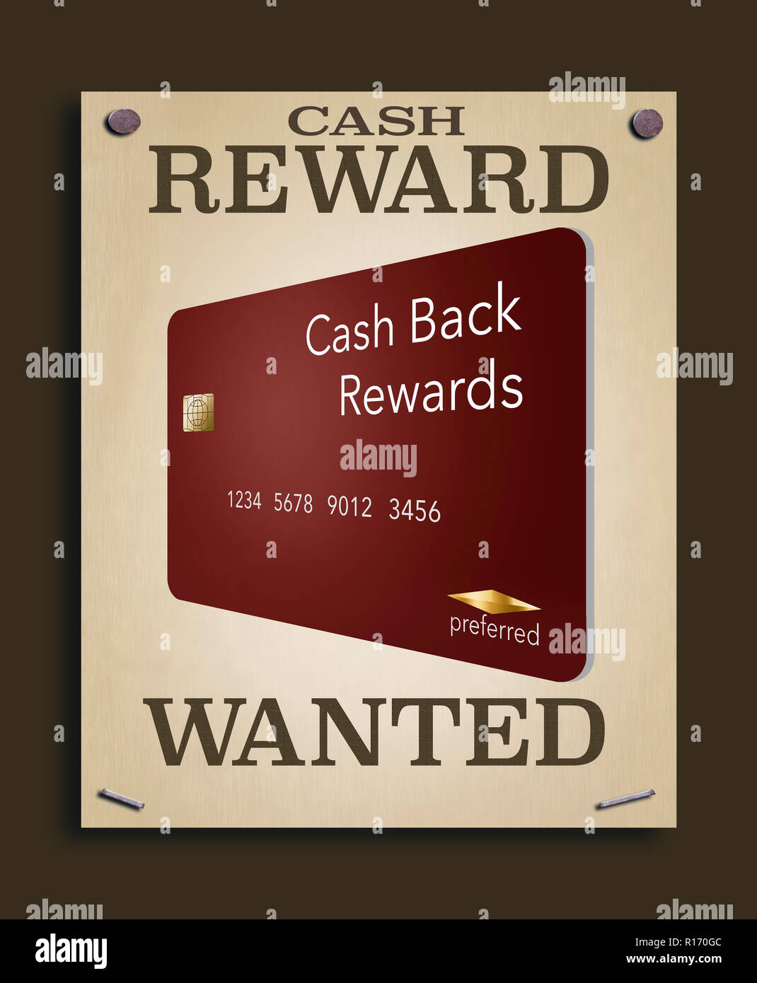 A wanted poster promises a reward and the image on the poster is a cash ...