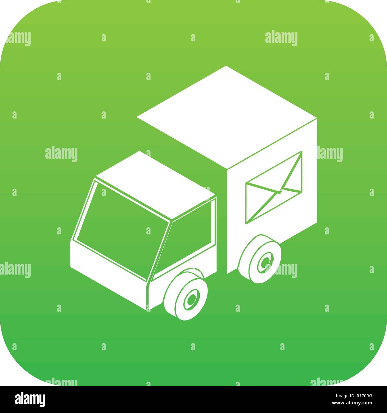 Truck delivery icon green vector Stock Vector Image & Art - Alamy