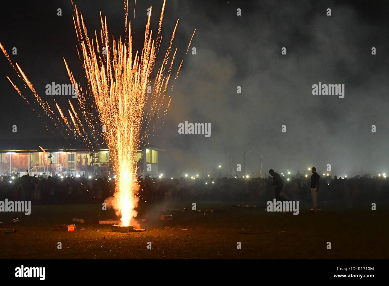 Crackers seen being burnt during the occasion of Diwali. The police ...