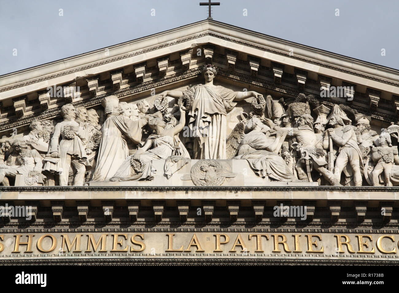 Paris pantheon sculpture hi-res stock photography and images - Alamy