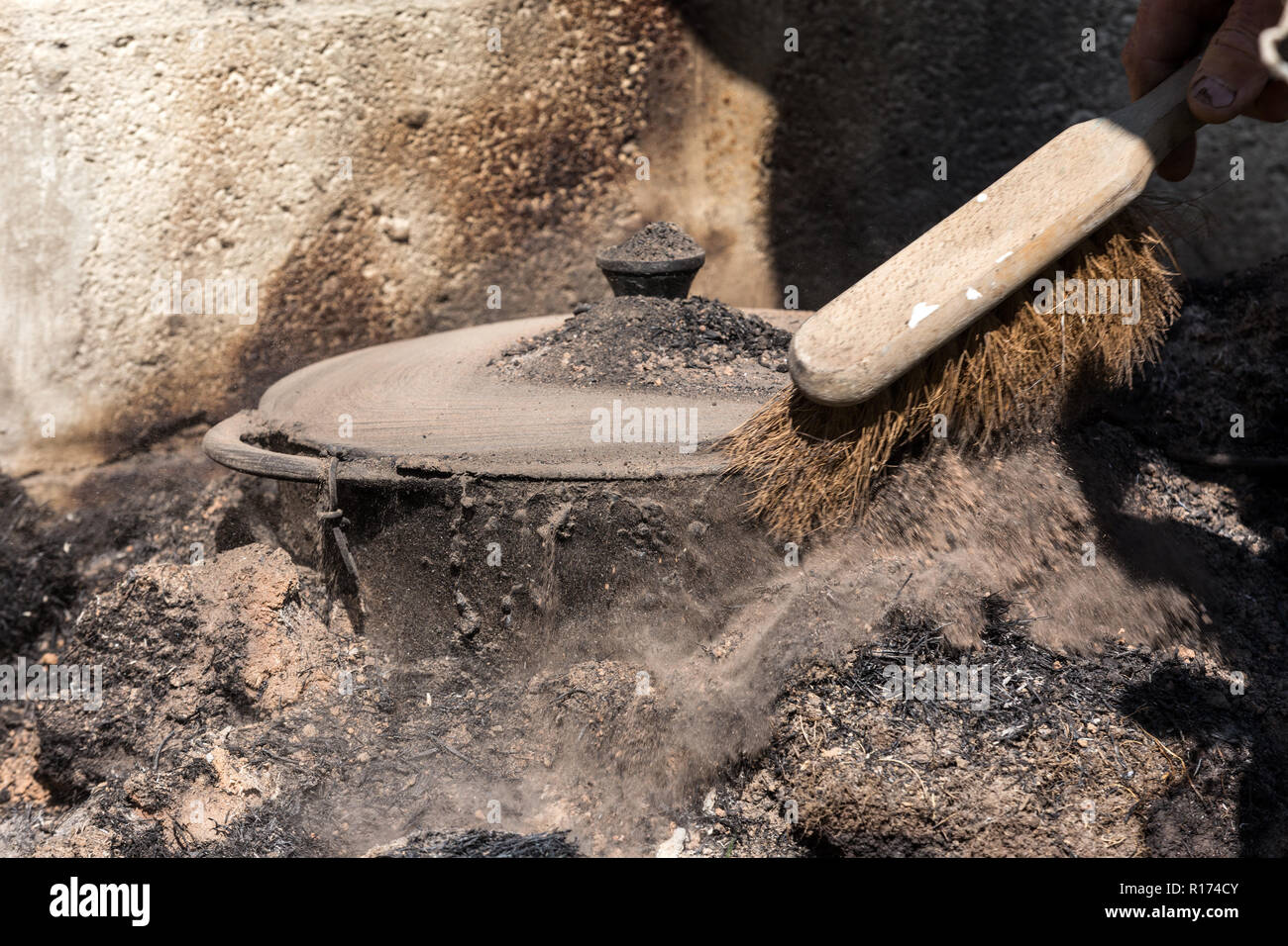 Traditional ushant island stewed lamb, cooked under the soil, with ...
