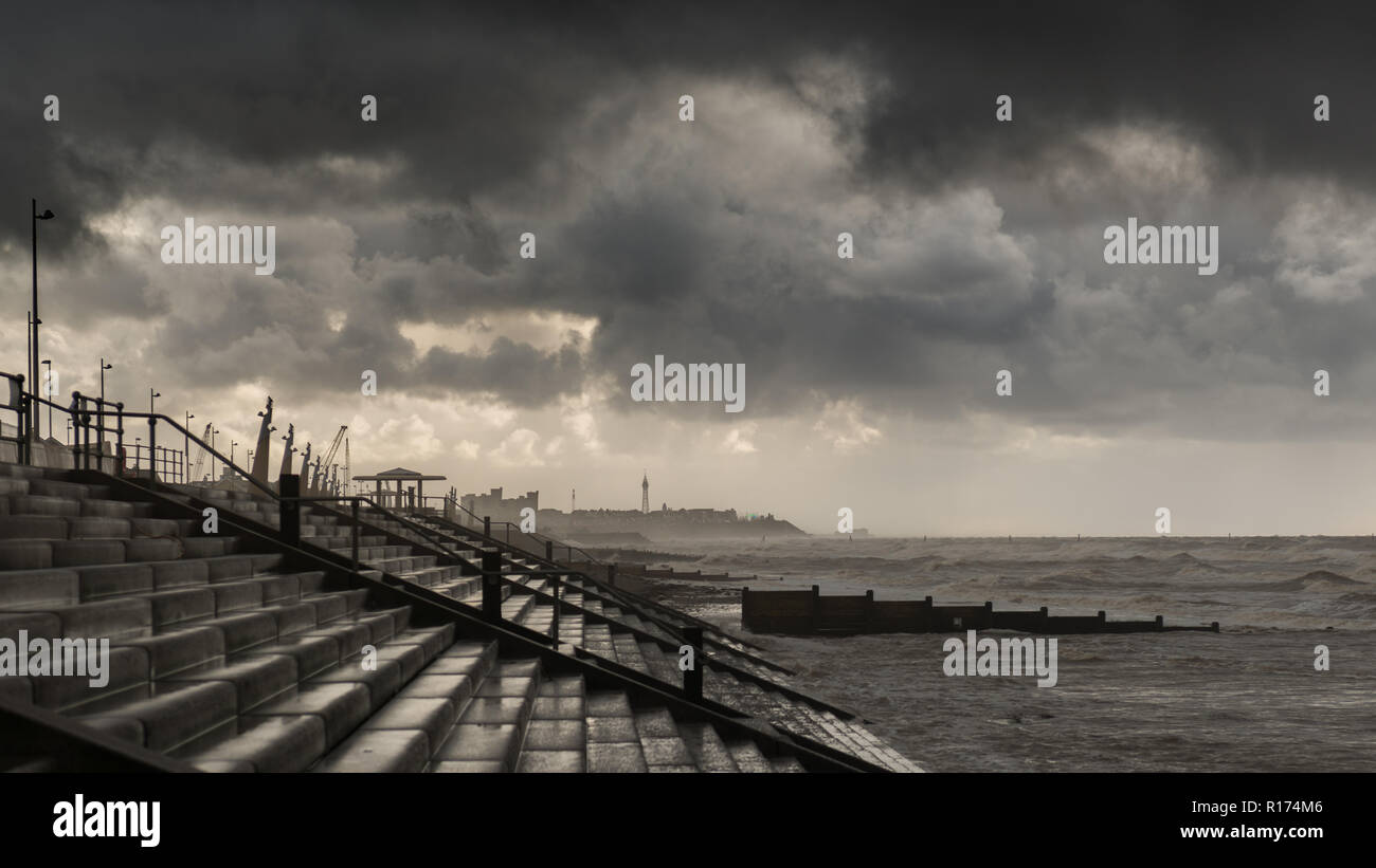 Cleveleys beach promenade hi-res stock photography and images - Alamy