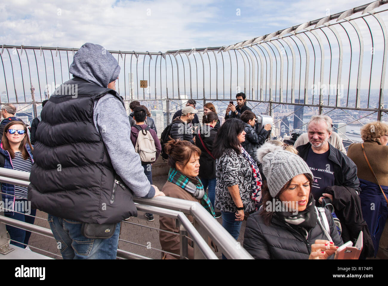 86th Floor observatory, Empire State Building, Manhattan, New York City ...