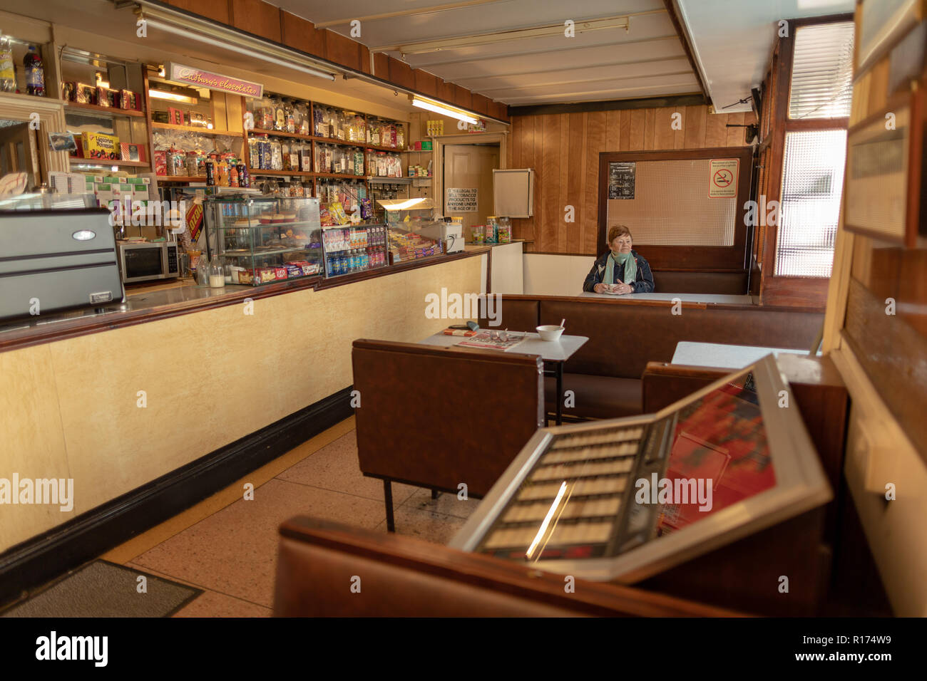 Station Cafe in Treorchy with original 1960's interior fixtures and ...