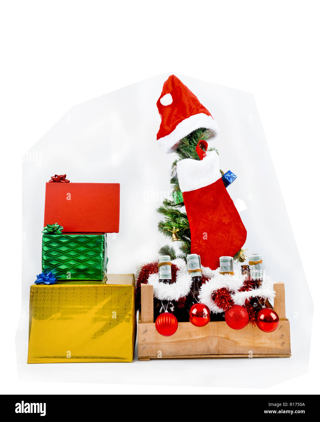 New year green tree Cut Out Stock Images & Pictures - Alamy