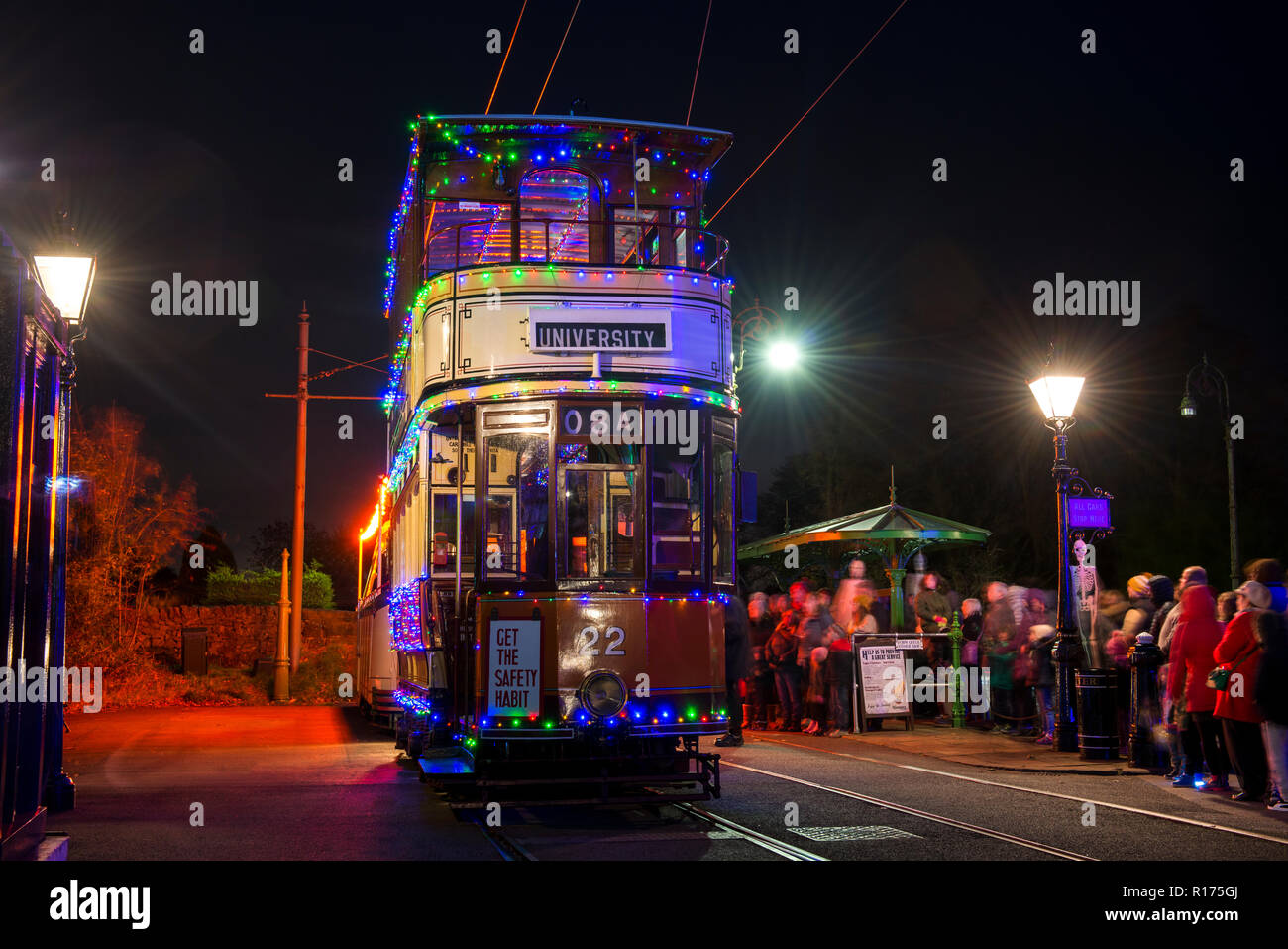 One of a set of images taken during a special open evening at Crich ...