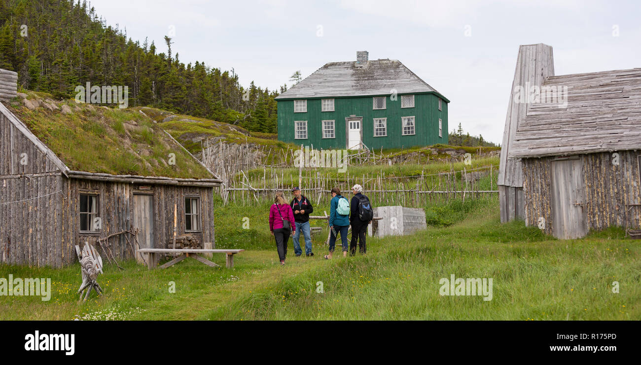 CAPE RANDOM, NEWFOUNDLAND, CANADA - Tourists visit Random Passage movie ...