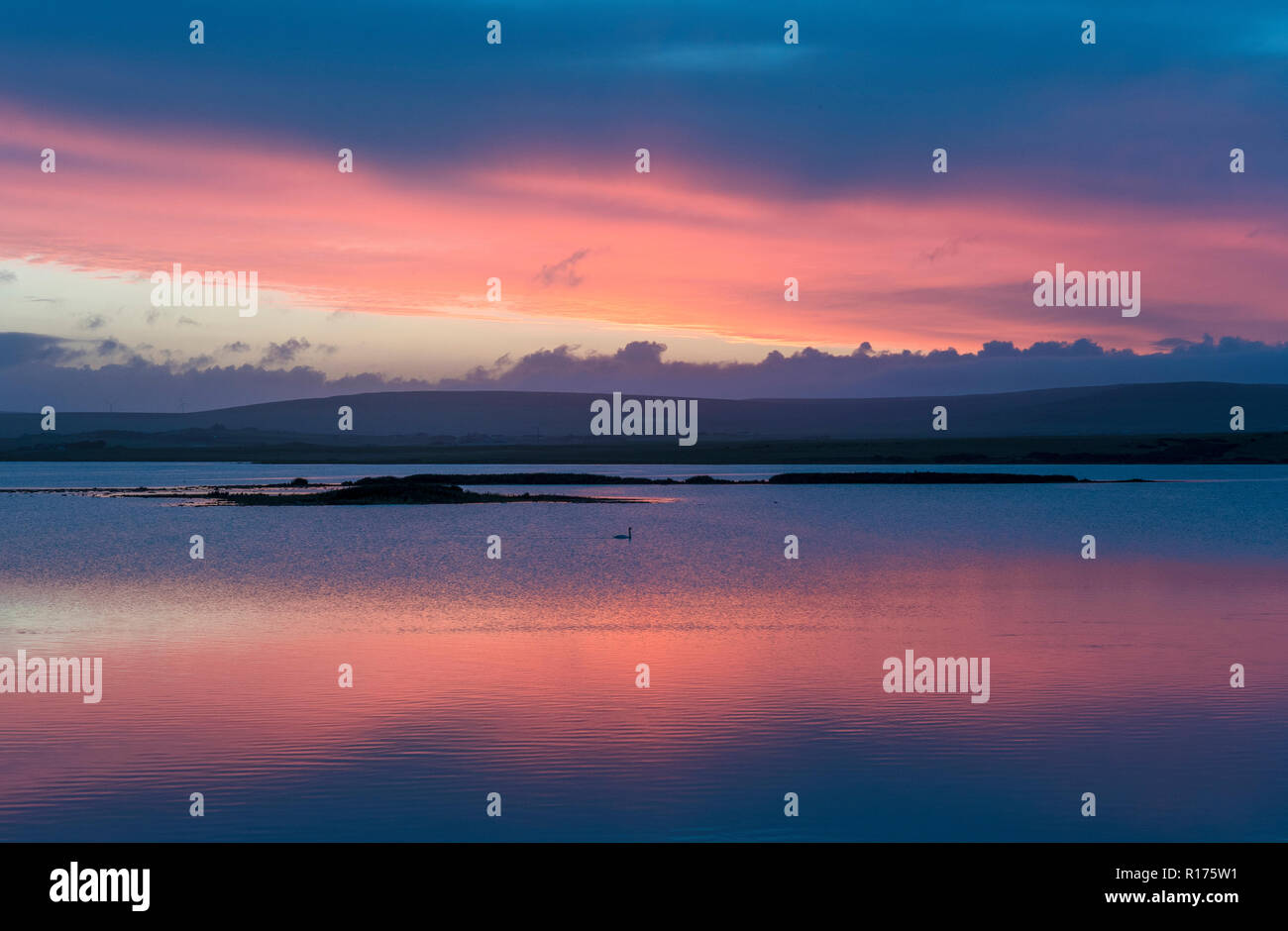 Loch Harray by Brodgar Stock Photo - Alamy